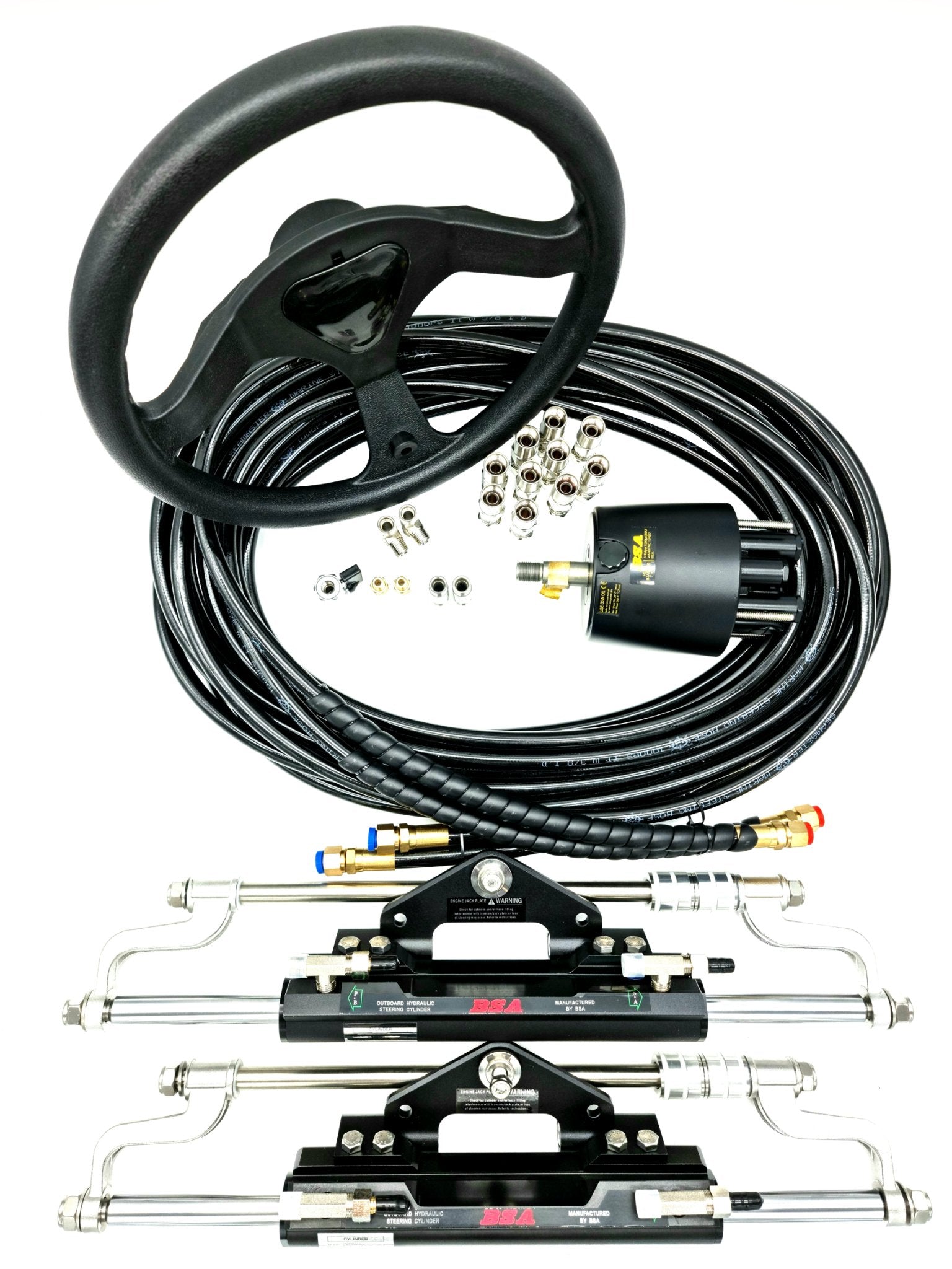 New BSA Hydraulic Outboard Motor Steering Kit — Boat Steering Australia