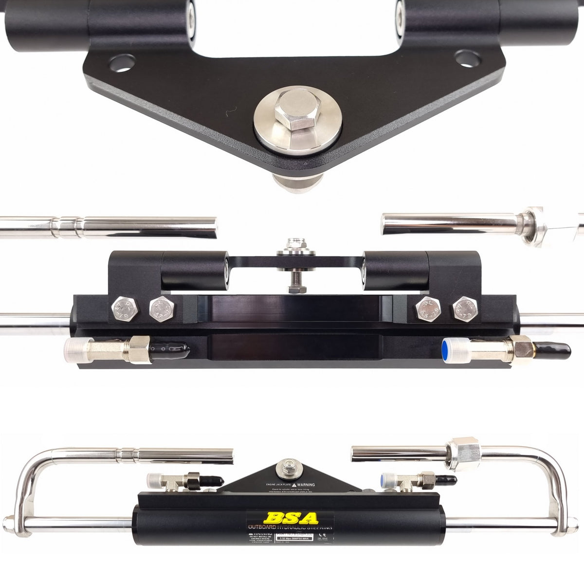 Twin Hydraulic Outboard Boat Steering Kit Up To Total 300HP — Boat ...